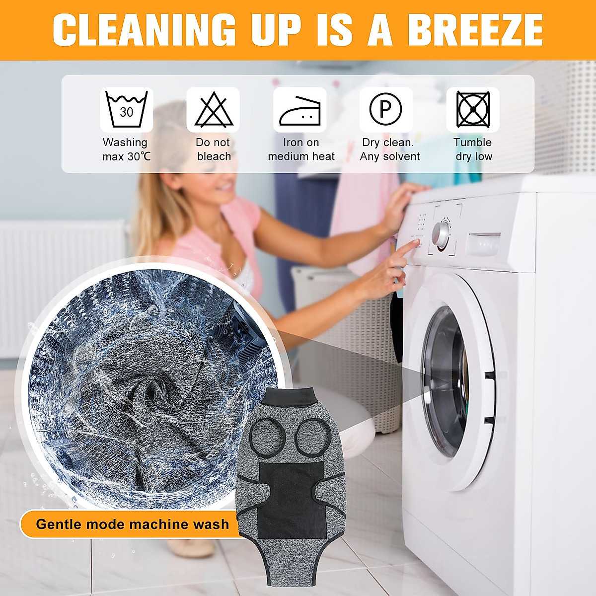 BEAUTYZOO Dog Recovery Suit Female After Surgery Spay, Soft Dog Surgery Suit E-Collar & Cone Alternative, Male Dog Neuter Surgical Onesies,Anti Licking Wounds Dog Bodysuit, Post-Operative Vest Clothes