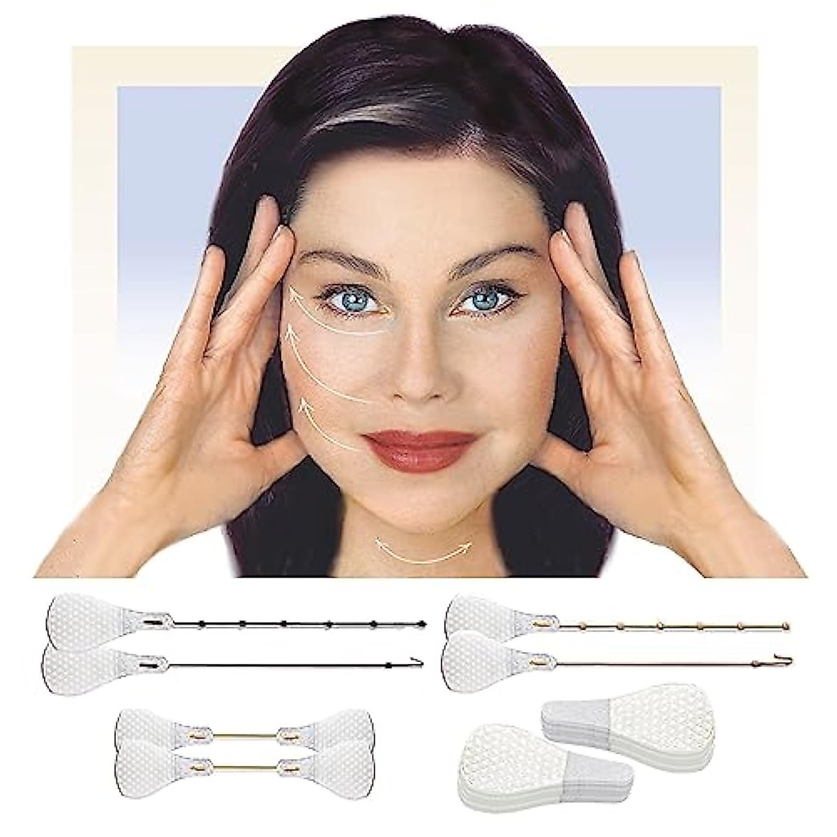 40 Piece Instant Face, Neck and Eye Lift Kit Lifting Tape and Bands