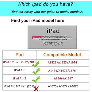 iPad Case Fit 2018/2017 iPad 9.7 6th/5th Generation - 360 Degree Rotating iPad Air Case Cover with Auto Wake/Sleep Compatible with Apple iPad 9.7 Inch 2018/2017 (National Wind)