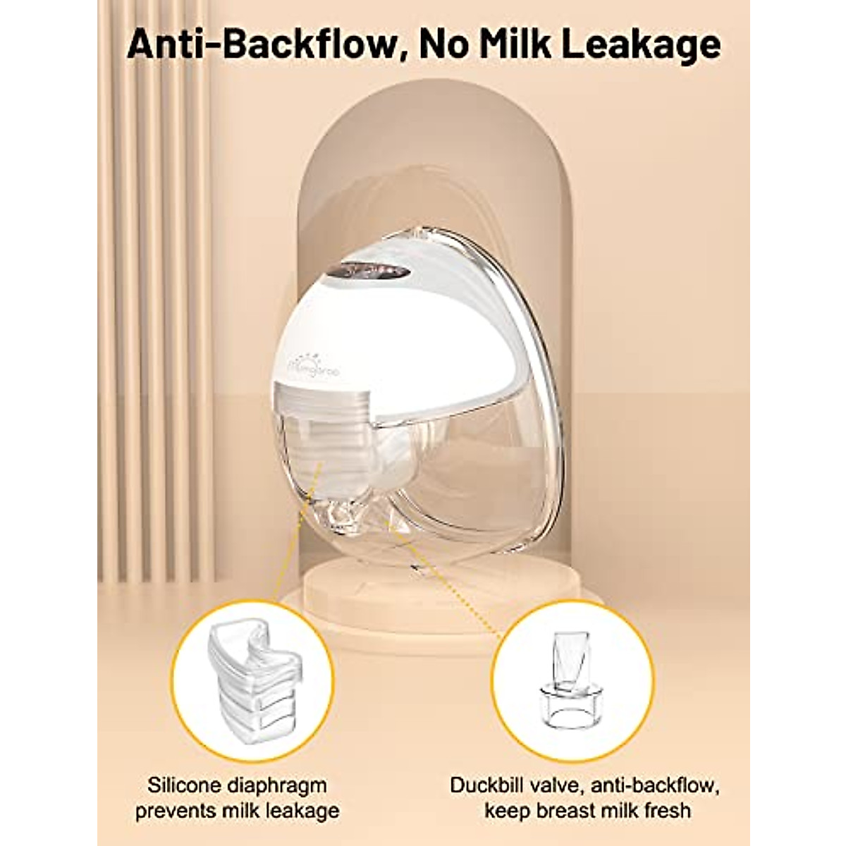 Mumgaroo Multifunctional Wearable Electric Breast Pump Hands Free, LED Display, 3 Modes & 12 Levels , Ultra-Quiet, Rechargeable, Portable , 2 Pack