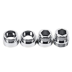 (Pack of 5) 22mm 24mm G1/2 Kitchen Copper Water Purifier Faucet Aerator Adapter Accessories 4 Sizes(24mmto15mm)