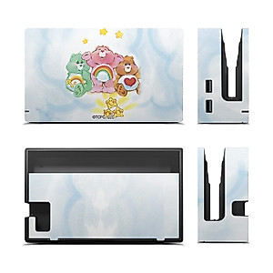 Head Case Designs Officially Licensed Care Bears Group Classic Vinyl Sticker Gaming Skin Case Cover Compatible With Nintendo Switch Console & Dock & Joy-Con Controller Bundle