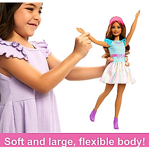 Barbie: My First Preschool Doll, Teresa with 13.5-inch Soft Posable Body & Brown Hair, Plush Bunny & Accessories