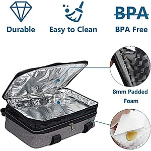 Insulated Casserole Carrier,Casserole Carriers For Hot or Cold Food,Expandable Casserole Dish Carrier Bag,Portable Tote Pie Carrier Hot Cold Food Carrier Bag For Potluck Parties,Picnic,Beach or Gifts