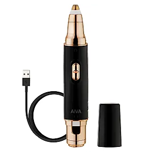 SPA SCIENCES - AIVA - The 2-in-1 Facial Hair Remover & Eyebrow Trimmer with Built-in LED Lights