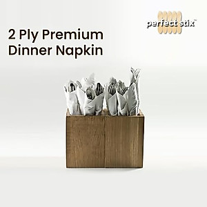 2 Ply Premium Dinner Napkin 1/8 Fold (Package of 300ct) 15" x 17"