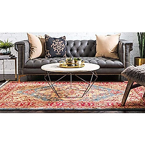 Unique Loom Sahand Collection Area Rug - Arsaces (2' 2" x 3' 1" Rectangle, Navy Blue/ Gray)