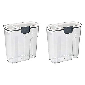 PrepWorks Progressive 4.5-Quart Plastic Cereal Keeper Container, Clear (2 Pack)