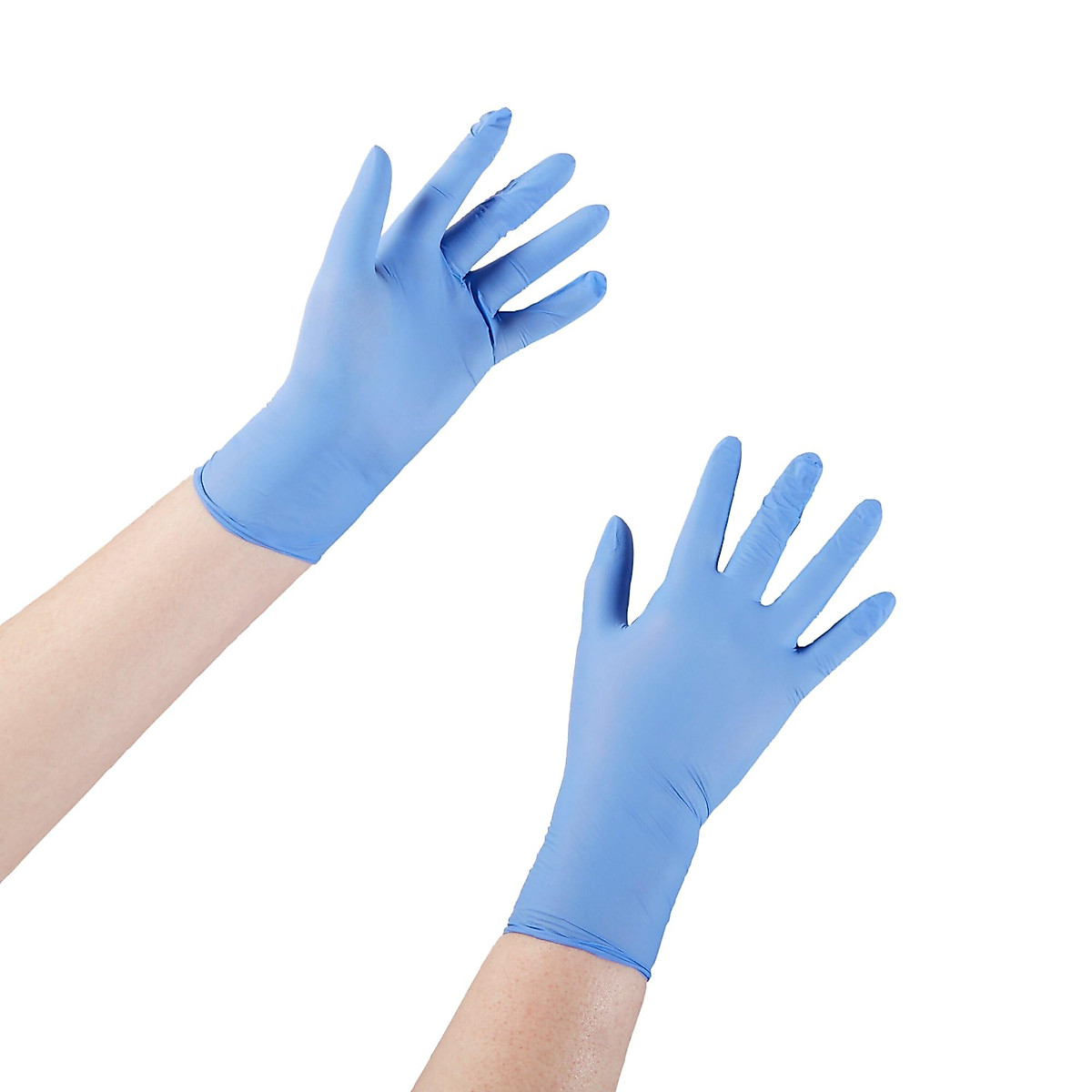McKesson Confiderm 3.5C Nitrile Exam Gloves - Powder-Free, Latex-Free, Ambidextrous, Textured Fingertips, Chemo Tested, Non-Sterile - Blue, Size XS, 200 Count, 10 Boxes, 2000 Total