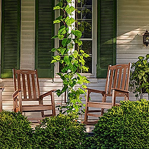 Vaneventi Outdoor Rocking Chair with 350lbs Support, All-Weather Oversized Outdoor Chair, Fade-Resistant Porch Rocker Chair, 34L 27W 46.8H (Brown)