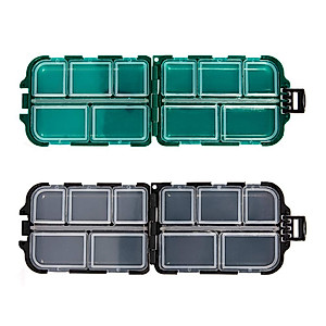 BESPORTBLE 2Pcs Box Storage Box Fishing Lure Storage case multiuse Tool Fishing Lure Compartment Fishing Supplies Fishing Bait Fishing Hook Storage Case Fishing Hook Box Multipurpose Plastic
