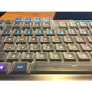 Transparent Clear Silicone Keyboard Cover protectors for Logitech G910 Orion Gaming Keyboard
