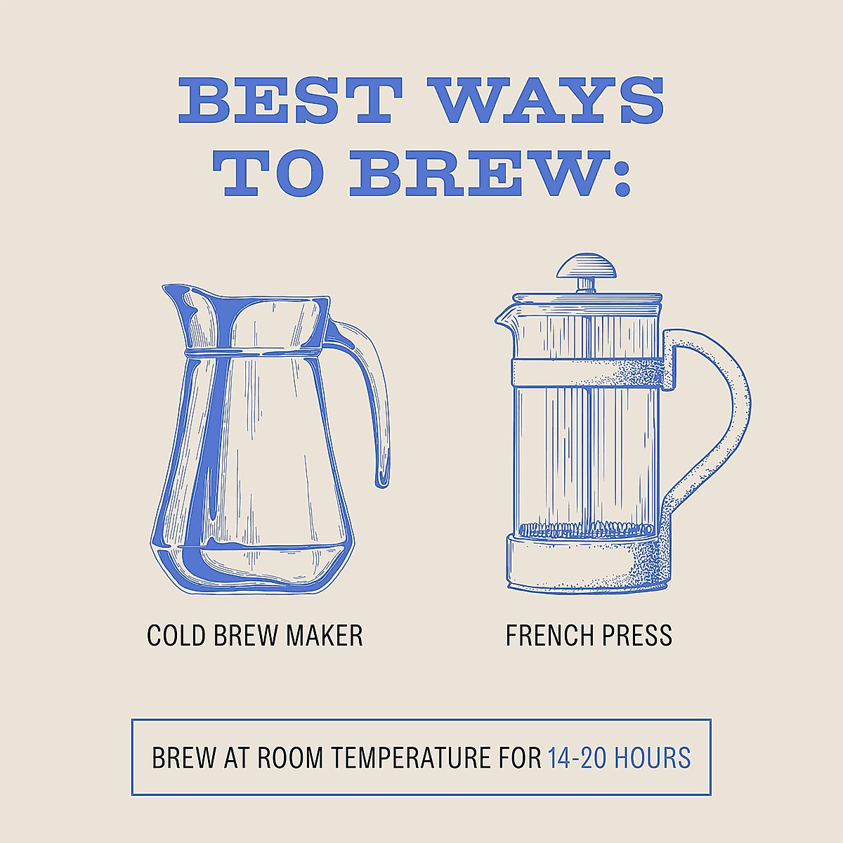 Bizzy Organic Cold Brew Coffee | Dark & Bold Blend | Coarse Ground Coffee | Dark Roast | Micro Sifted | Specialty Grade | 100% Arabica | 1 LB