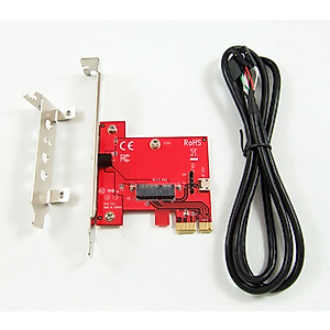 Ableconn PEXM2150E PCI Express x1 Adapter Card with M.2 Key E Socket - Support M2 E Key or A-E Key WiFi or Bluetooth Module