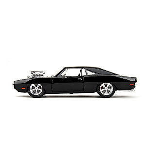 Fast & Furious 1:24 Dom's Dodge Charger Die-cast Car & 2.75" Dominic Toretto Figure, Toys for Kids and Adults