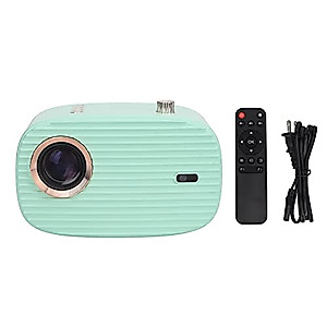Portable Theater Movie Projector, HD 1080P HiFi Stereo Speaker WiFi Mini Projector 100‑240V LED Light for TV Stick for Outdoor (US Plug)