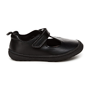 OshKosh B'Gosh Boy's Kyle Uniform Dress Shoe, Black, 5 Toddler
