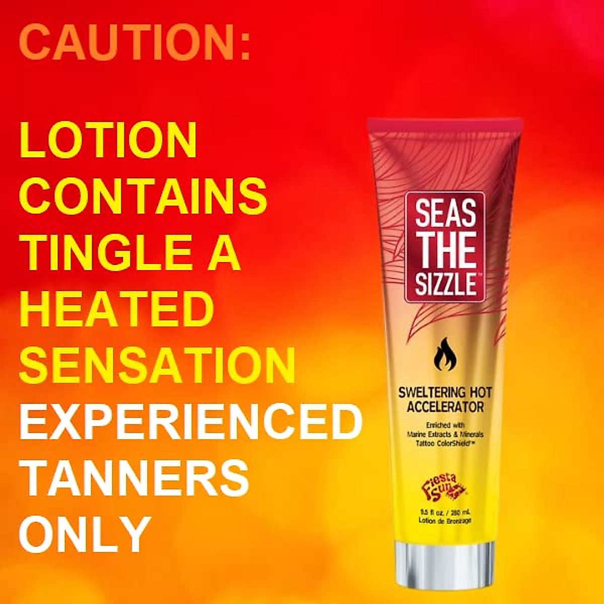 Fiesta Sun Seas The Sizzle Sweltering Hot Accelerator Tingle (280ml), Orange