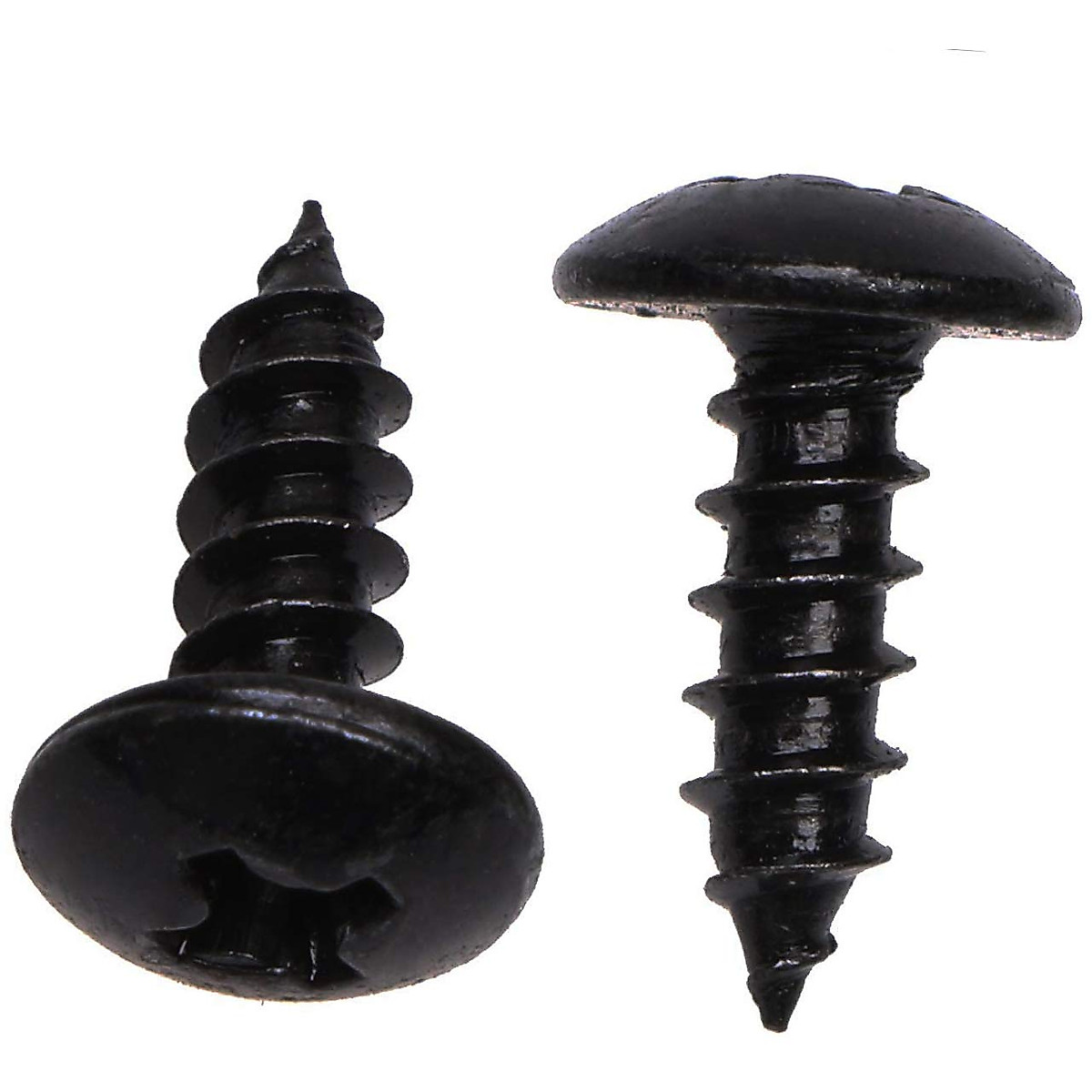 Mini Skater Home Improvement Hardware #8 X 1/2 Inch Black Oxidized Carbon Steel Wood Screws Fasteners(50 Pcs)