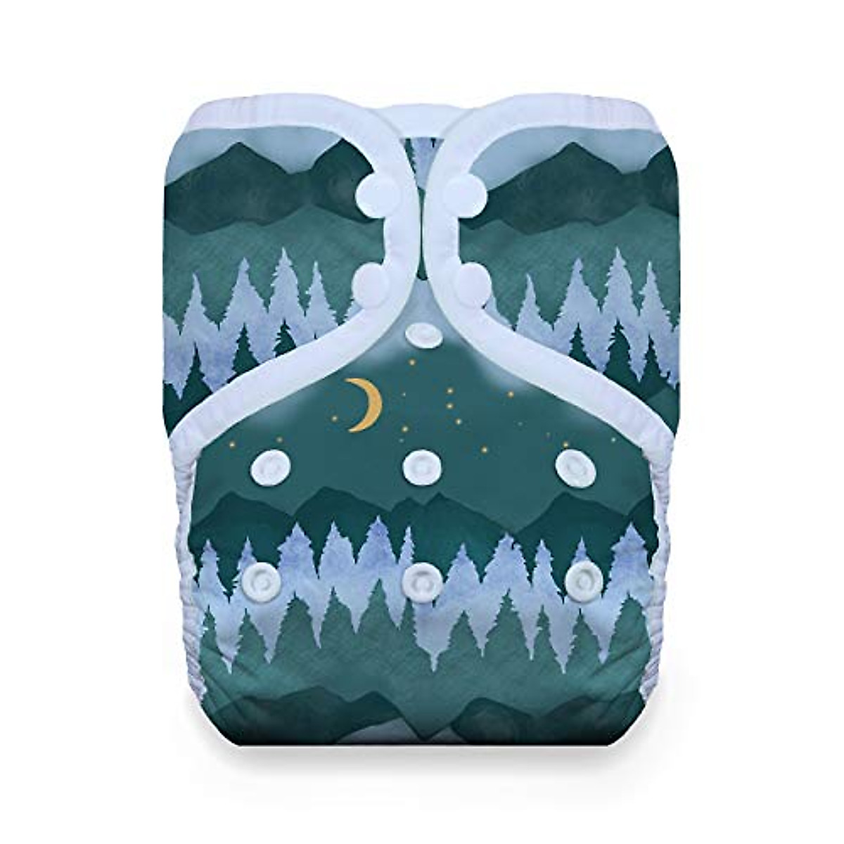 Thirsties One Size Pocket Reusable Cloth Diaper, Snap Closure, Mountain Twilight