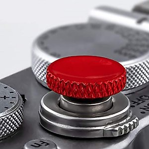 Soft Shutter Release Button (2 Pack/Red) high-end Pure Copper Camera Shutter Button