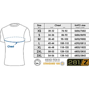 281Z Military Stretch Cotton Underwear T-Shirt for Tactical Hiking and Outdoor (Foliage Green, Large)