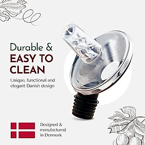 OxyTwister Wine Aerator Pourer Spout Professional Quality 2-in-1 Attaches to Any Wine Bottle for Improved Flavor, No-Drip Enhanced Bouquet Better Red Wine Aerator Christmas Men for Beverage serveware