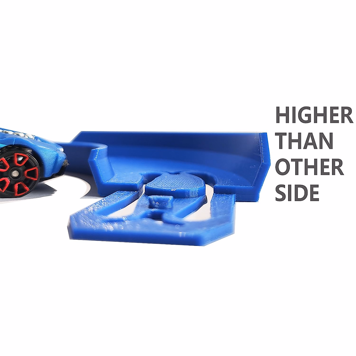 ARSUNOVO Racetrack Connectors Compatible with Hot Wheels,90 Degree Banked Turn,4 Packs