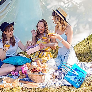 4 Pcs Clear Tote Bags Large Beach Bags for Women Plastic Waterproof Clear Bag PVC Gym Tote Bags for Women Gray Green Blue Pink Summer Pool Stadium Work