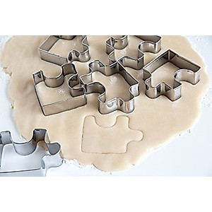 Fox Run Cookie Cutter Set, Puzzle Pieces Cookie Cutter Set