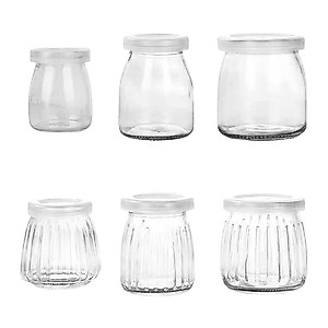YS0911 Glass Jars With Cork Stopper Glass Bottle Wishing Bottle Yogurt Jars Storage Containers For Desserts Multifunction 100/150/200ml Glass Bottle W/Cork Stopper Cup Bottle