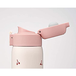 Skater STOT3 Stainless Steel Mug Bottle, Hot and Cold Retention, One-Touch 11.8 fl oz (350 ml), Moomin, Little My, Diameter 2.6 x Height 7.2 inches (65 x 182 mm)