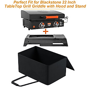 EDIBIN Carry Bag for Blackstone 22 Inch 17 Inch Tabletop Griddle with Hood and Stand, Heavy Duty Weather Resistant
