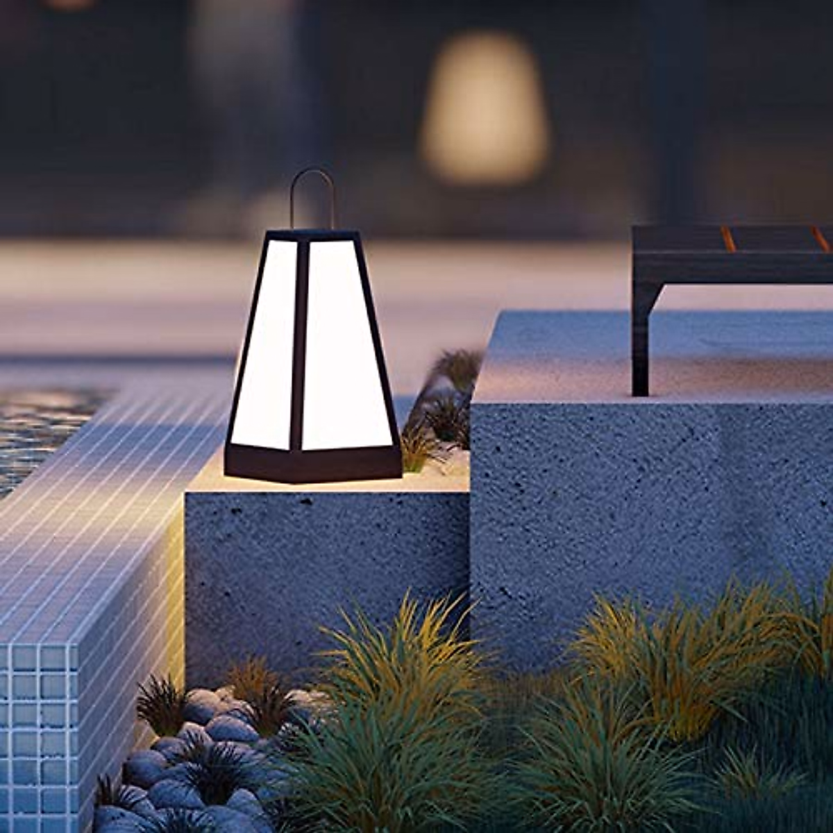 HOUKAI Outdoor Waterproof Garden Lamp Lawn Lamp Garden Villa Wall Lamp Villa Floor Lamp