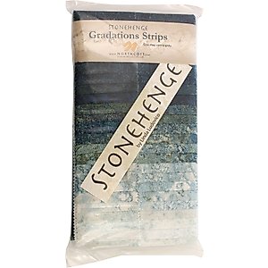 Stonehenge Gradations Blue Planet Stone Strips 40 2.5-inch Strips Jelly Roll Northcott