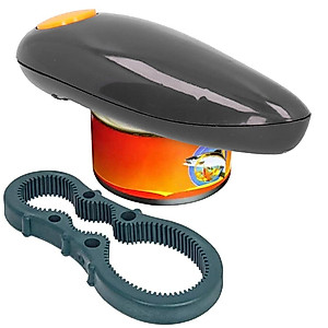 Open Tin Cans and Bottles with the Black Automatic One Electric Can Opener - for Home and Restaurants