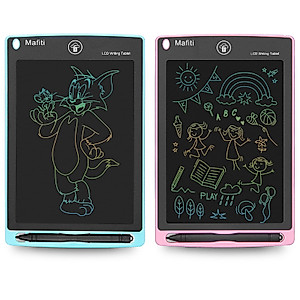 LCD Writing Tablet 8.5 Inch 2 Pack Colorful Screen Electronic Writing Drawing Pads Doodle Board for Kids Boys Girls