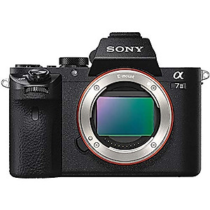 Sony Alpha a7II Mirrorless Digital Camera, 24.3MP, Bundle with Camera Holster Case, 32GB Class 10 SDHC Card, Spare Battery, Tripod, Cleaning Kit, Card Reader, Card Wallet, HDMI Cable
