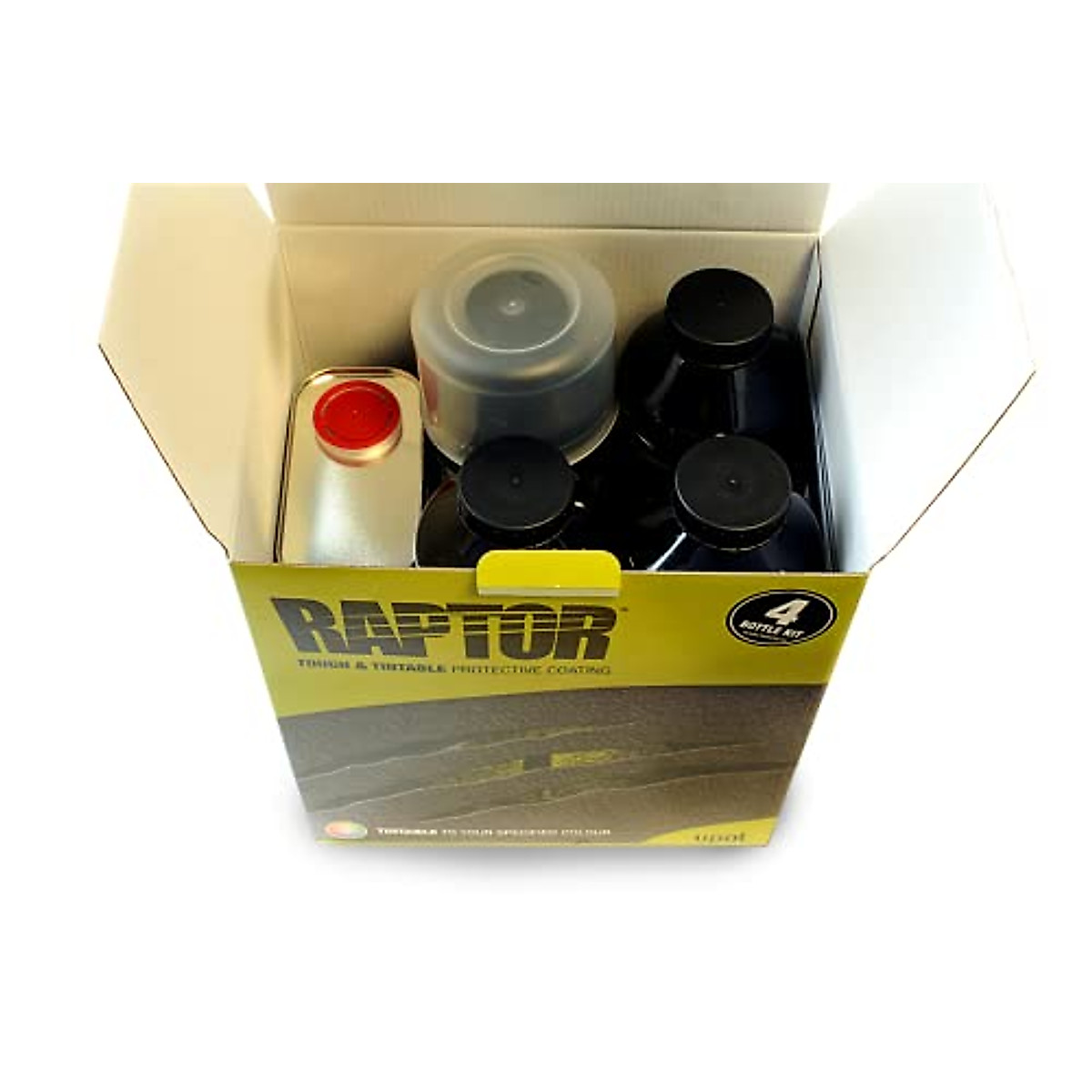 Raptor 820 products RAPTOR Black Spray Truck Bed Liner Kit - 1 Gallon kit