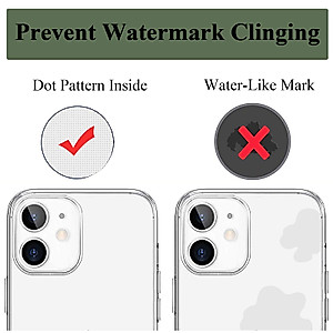 Unov Case Compatible with iPhone 12 Mini Case Clear with Design Slim Protective Soft TPU Bumper Embossed Pattern 5.4 Inch (Rainbow Dinosaur)