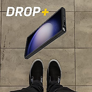 OtterBox Galaxy S23 Ultra Commuter Series Case - Single Unit Ships in Polybag, Ideal for Business Customers - BLACK, slim & tough, pocket-friendly, with port protection