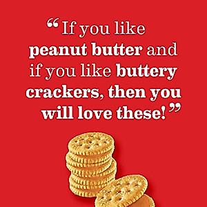 RITZ Peanut Butter Sandwich Crackers, 48 Snack Packs (6 Boxes, 8 Crackers Per Pack)