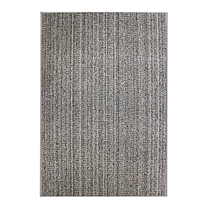 KOECKRITZ Boho Striped Beige Recycled Area Rug | Indoor Berber Loop Pile | Unique Washable Area Rug for Bedroom, Living Room, Kitchen, Office, Dorm & Dining Room | 6' x 9' Boho