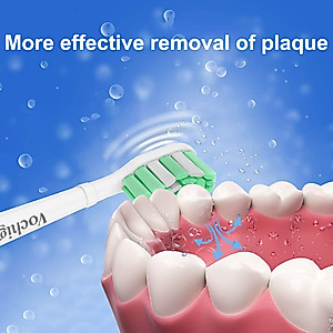 Vochigh Replacement Toothbrush Heads for Philips Sonicare ProtectiveClean: Compatible with Sonicare DailyClean EasyClean 2 Series & 3 Series Electric Toothbrush 10 Pack, Green