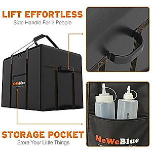 MeWeBlue Griddle Carry Bag Designed for 22” Blackstone Griddle with Lid and Stand, 600D Heavy Duty Waterproof Grill Carry Bag for Blackstone