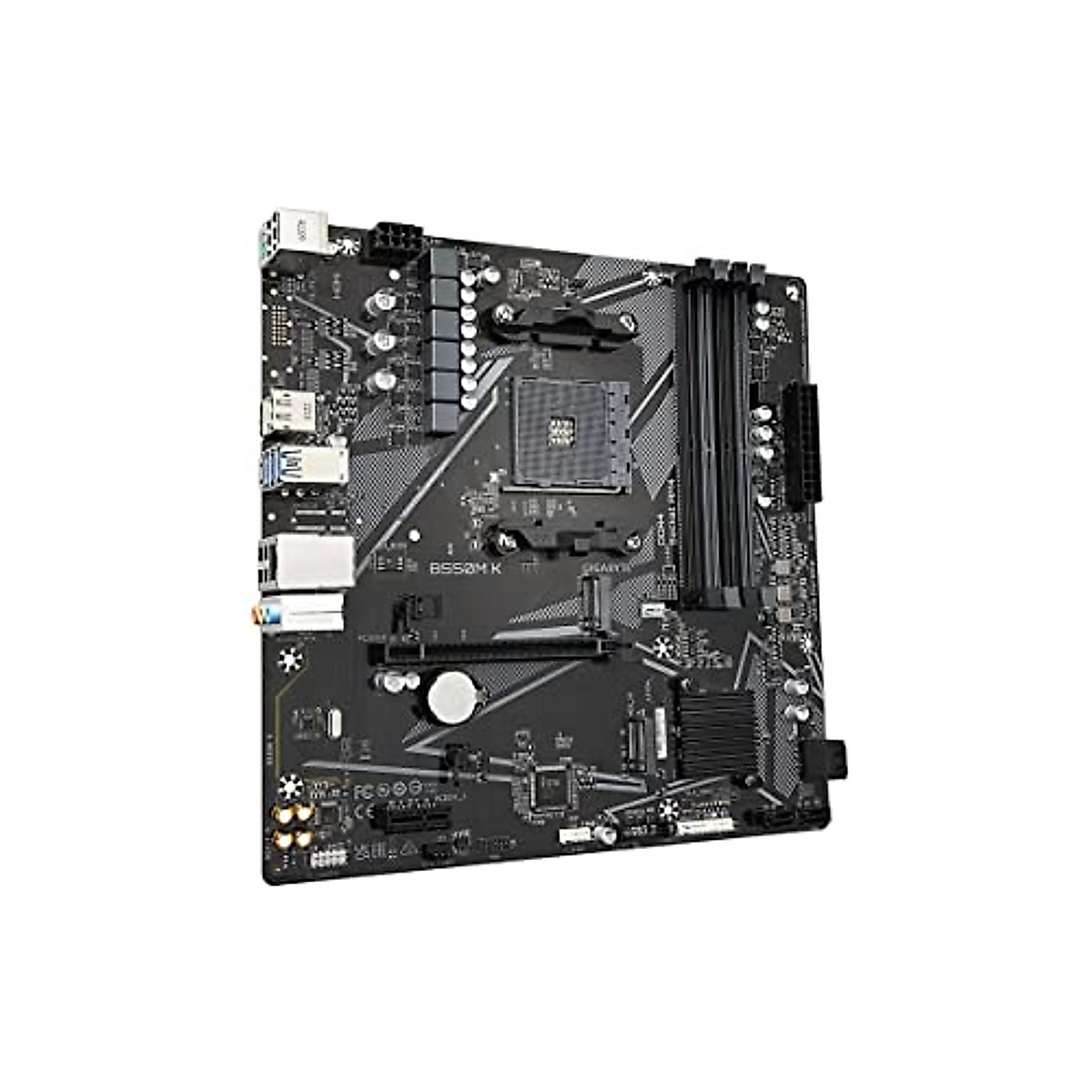 GIGABYTE B550M DS3H AC (AM4 AMD/B550/Micro ATX/Dual M.2/SATA 6Gb/s/USB 3.2 Gen 1/PCIe 4.0/HMDI/DVI/DDR4/Motherboard)