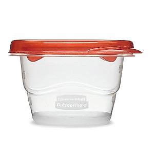 Rubbermaid TakeAlongs Food Storage Containers, 20 Count, Tint Chili,