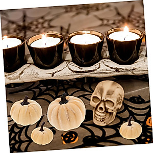 HOMSFOU 6pcs Pumpkin Pumpkin Prop Cloth Artificial Supplies Model Wrapped Venue Setting Props Decorations Halloween Decorations Halloween Pumpkin Ornament