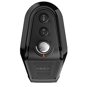 Lasko Oscillating Ceramic Space Heater for Home with Overheat Protection, Thermostat, and 3 Speeds, 15.7 Inches, Black, 1500W, CT16450