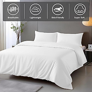 AopGlyvyr Jungle Zoo Duvet Cover Twin Size, Cartoon Animal Comforter Cover, Cute Bedding Set, Breathable Duvet Cover with Zipper Closure, 3 Pieces with 1 Duvet Cover and 2 Pillowcase